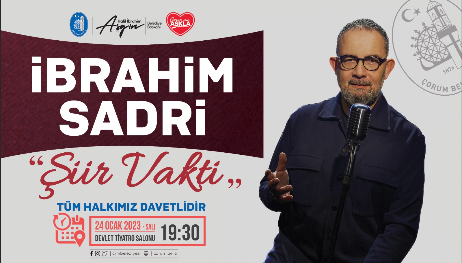 İbrahim Sadri / Şiir Vakti | Çorum Belediyesi