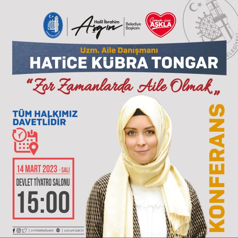 Konferans / Hatice Kübra Tongar | Çorum Belediyesi