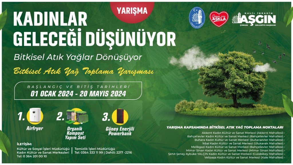 Bitkisel Atık Yağ Toplama Yarışması | Çorum Belediyesi